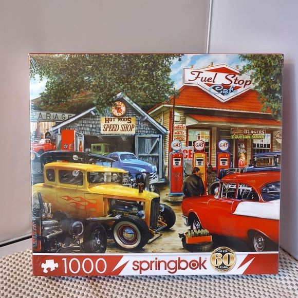 Springbok | Toys | Springboks 00 Piece Jigsaw Puzzle Hot Rod Cafe Nwt ...